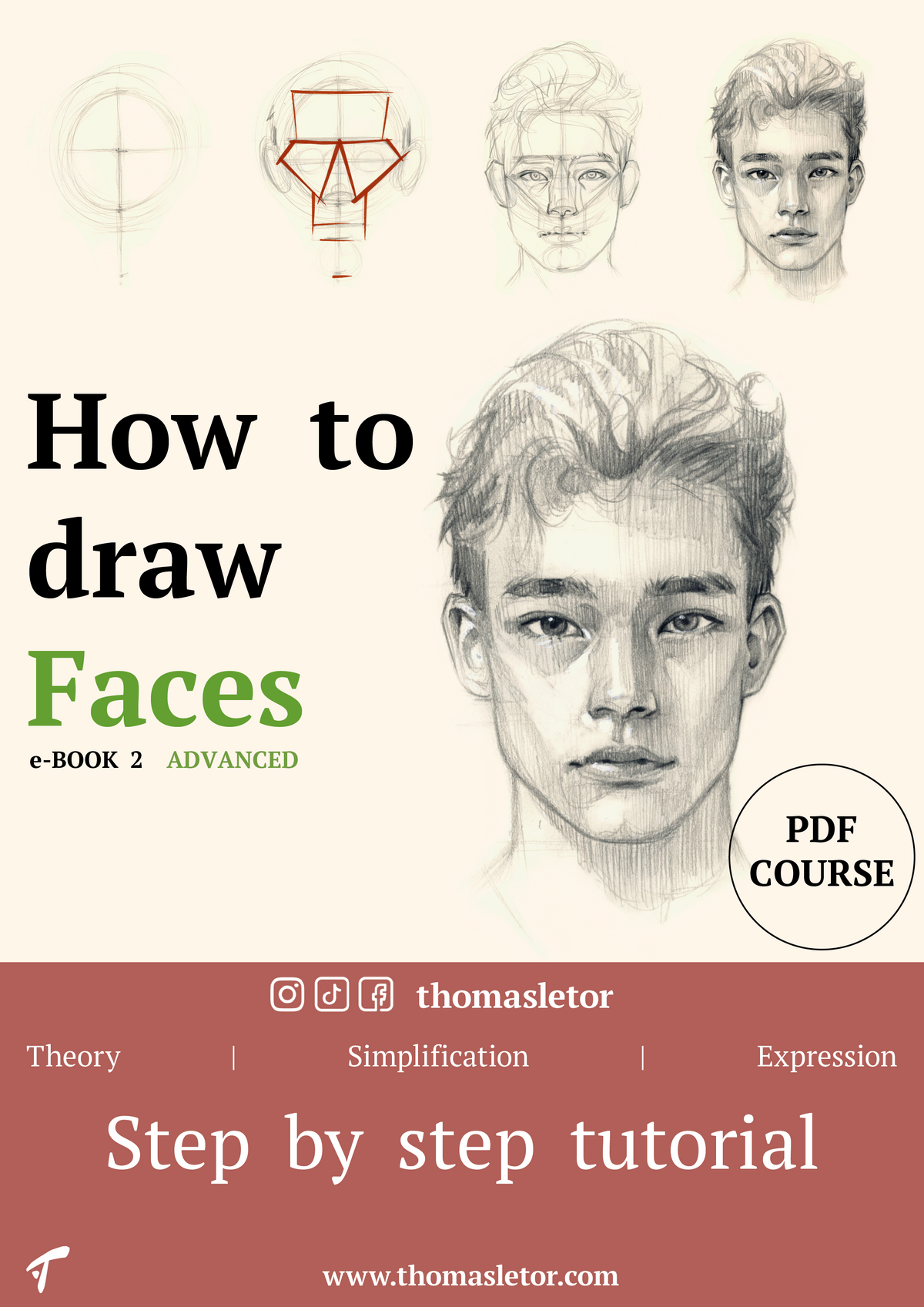How to draw faces from imagination [Ebook 2] Thomas Letor